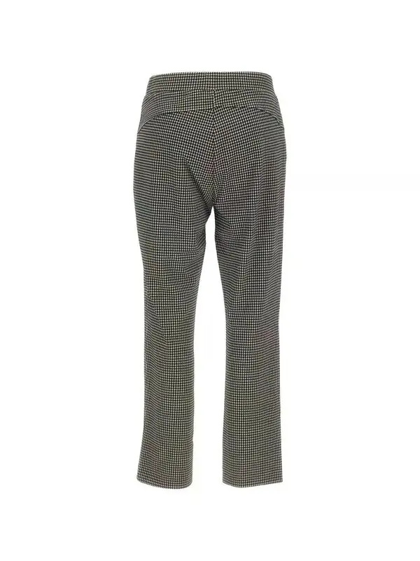 ELENA MIRÒ Check-pattern Straight-leg Trousers