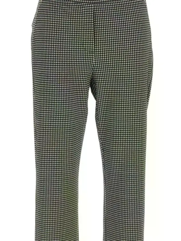 ELENA MIRÒ Check-pattern Straight-leg Trousers