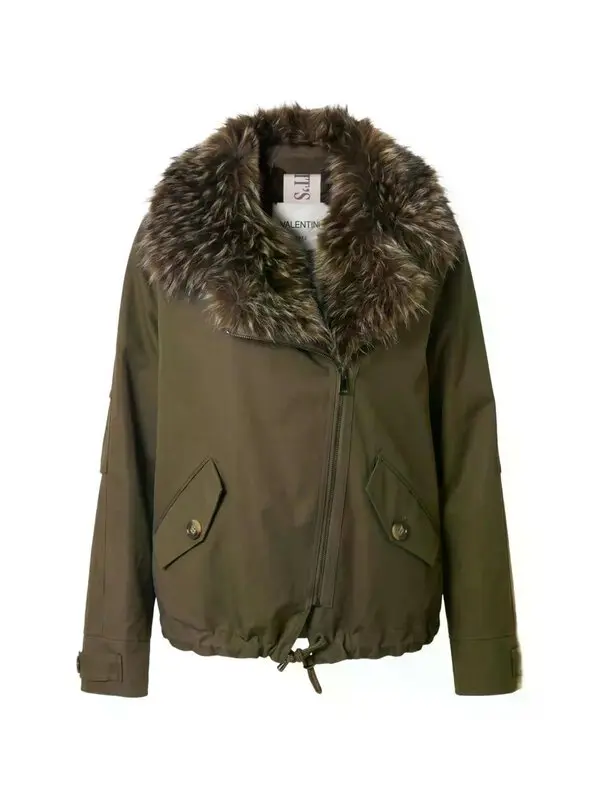 VALENTINI 1972 Faux-fur Collar Drawstring Jacket