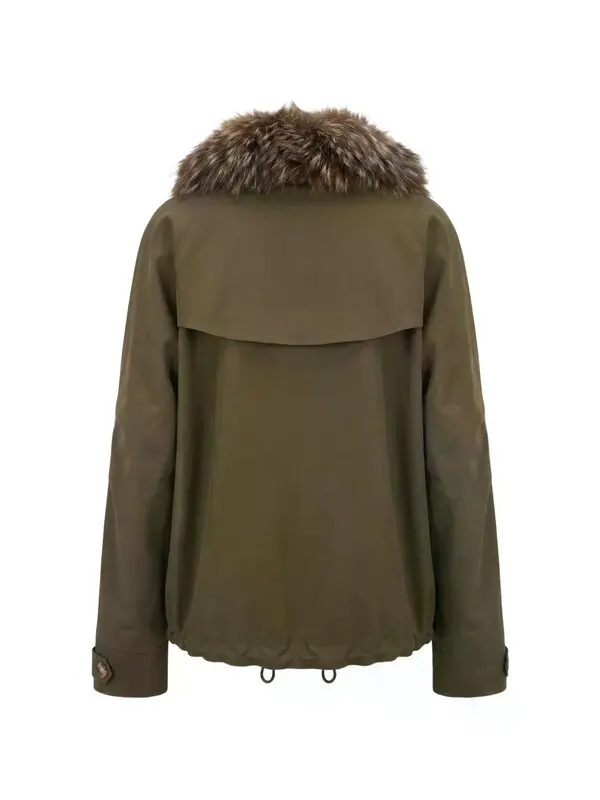 VALENTINI 1972 Faux-fur Collar Drawstring Jacket