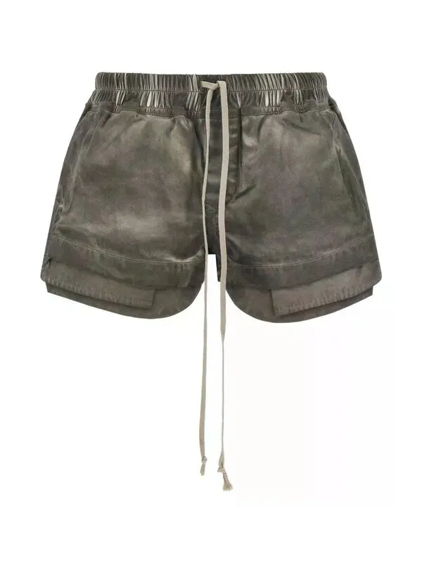 Rick Owens Fog Boxers Drawstring Shorts - Grey