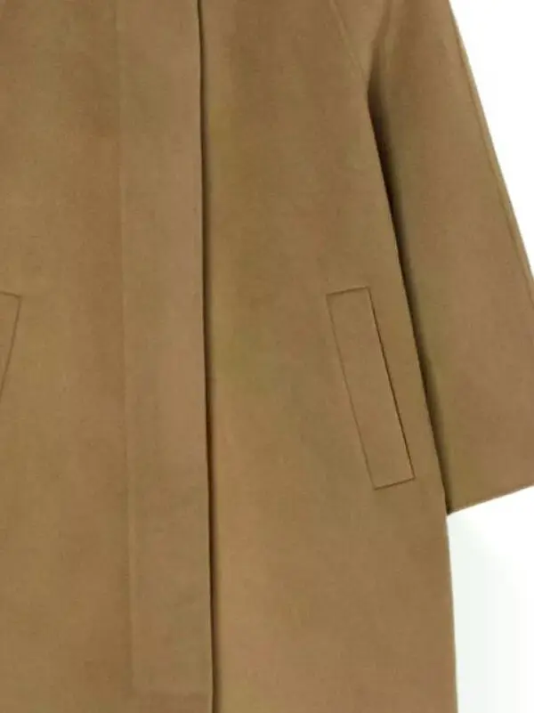 RÓHE Raglan-sleeve Concealed-fastening Coat - Neutrals