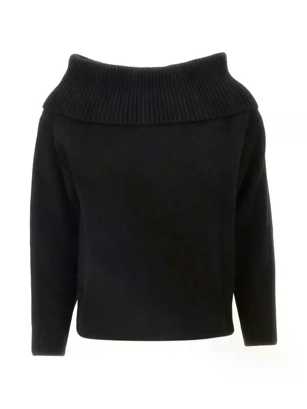 Loulou De Saison Sibyl Off-the-shoulder Sweater - Black