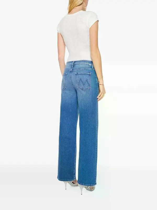 MOTHER Rerun Sneak Wide-leg Jeans - Blue