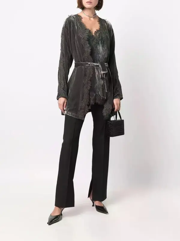 Gold Hawk Lace-trim Camisole Top