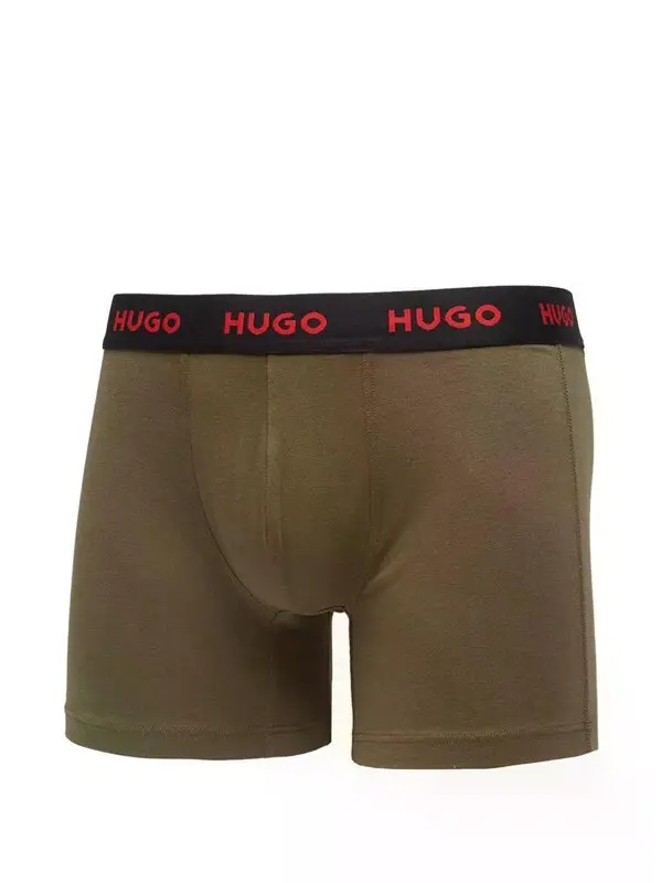 Hugo Three-pack Boxer Briefs In Stretch Cotton