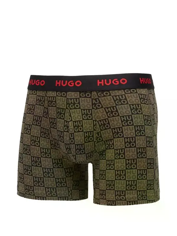 Hugo Three-pack Boxer Briefs In Stretch Cotton