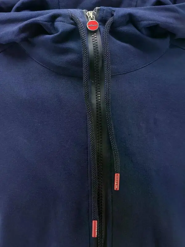 Kiton Drawstring-hood Zip-up Hoodie
