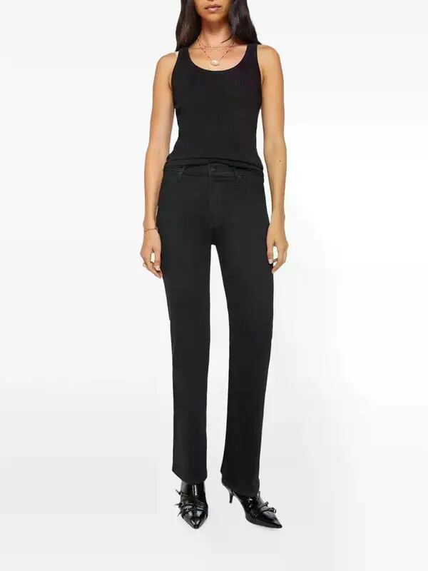 MOTHER Kick It Straight-leg Jeans - Black