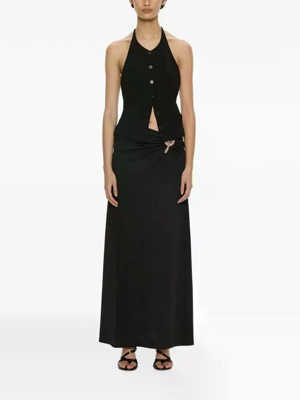 Christopher Esber Droplet Pendant Tailored Top - Black
