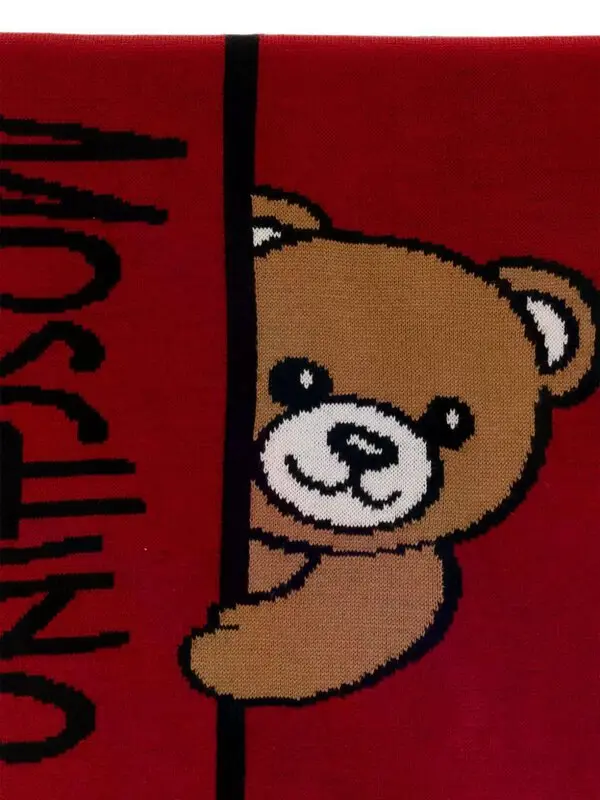 Moschino Teddy Bear-logo Scarf