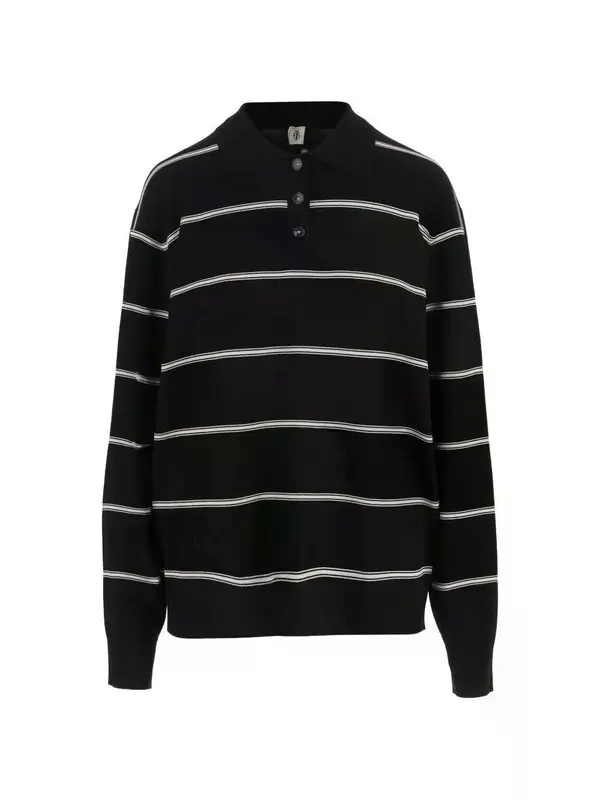 THE GARMENT Striped Button-down Polo