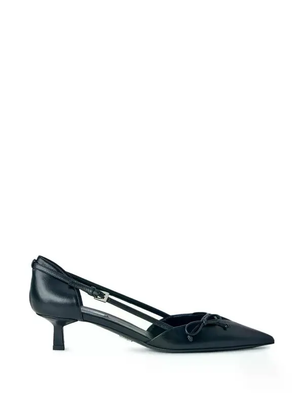 Prada Bow-detail Slingback Pumps - Black