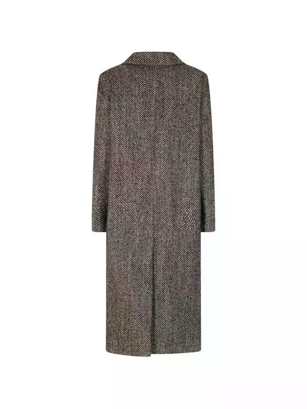 Tagliatore Linden Herringbone-pattern Double-breasted Coat
