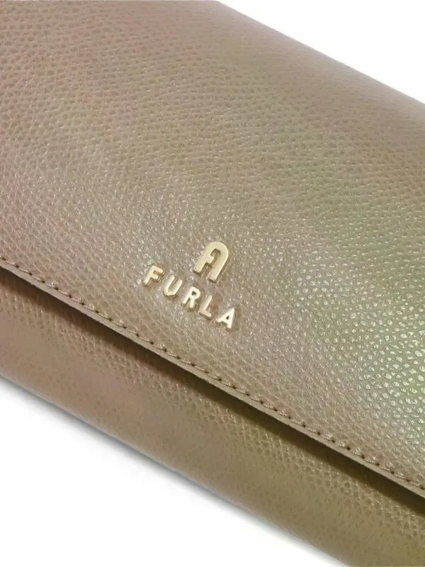 Furla Logo-plaque Grained-leather Wallet