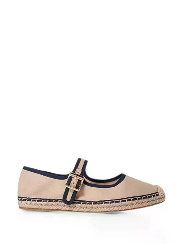 Tommy Hilfiger Buckle-fastening Espadrille Ballet Flats - Neutrals