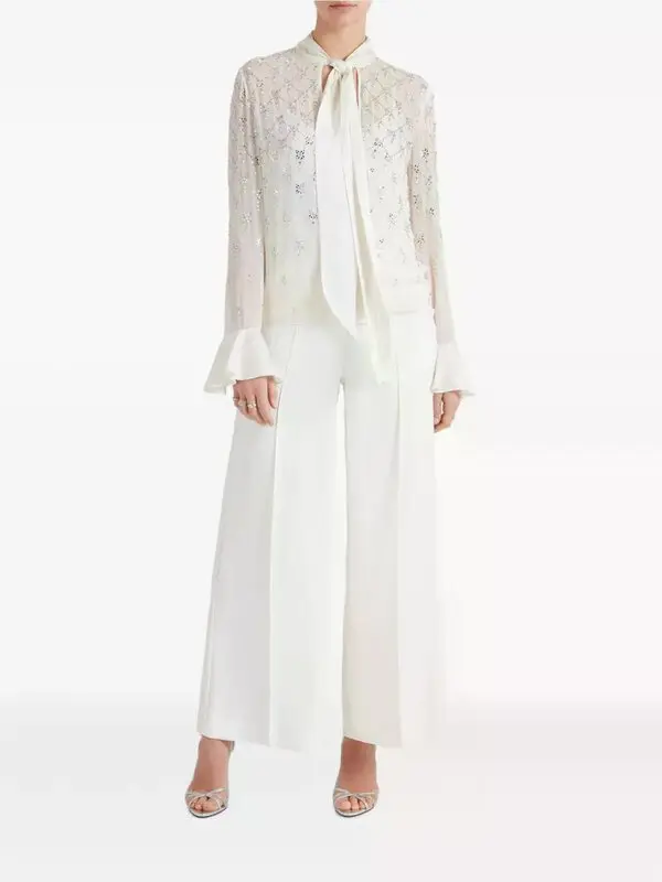 TEMPERLEY LONDON Gallantry Crystal-embellished Blouse