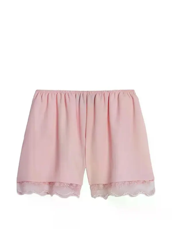 Simone Rocha Lace-trim Shorts - Pink