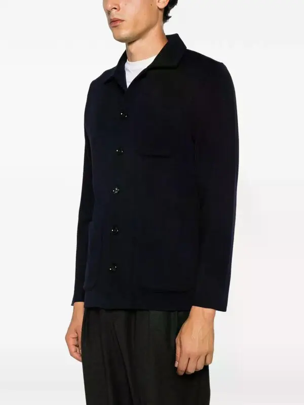 LARDINI Button-up Patch-pocket Jacket