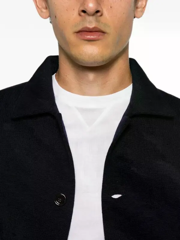 LARDINI Button-up Patch-pocket Jacket