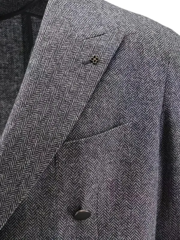 Tagliatore Herringbone Double-breasted Blazer