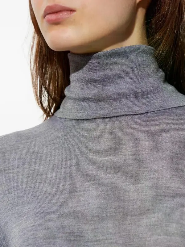 JIL SANDER Roll-neck Side-slit Sweater