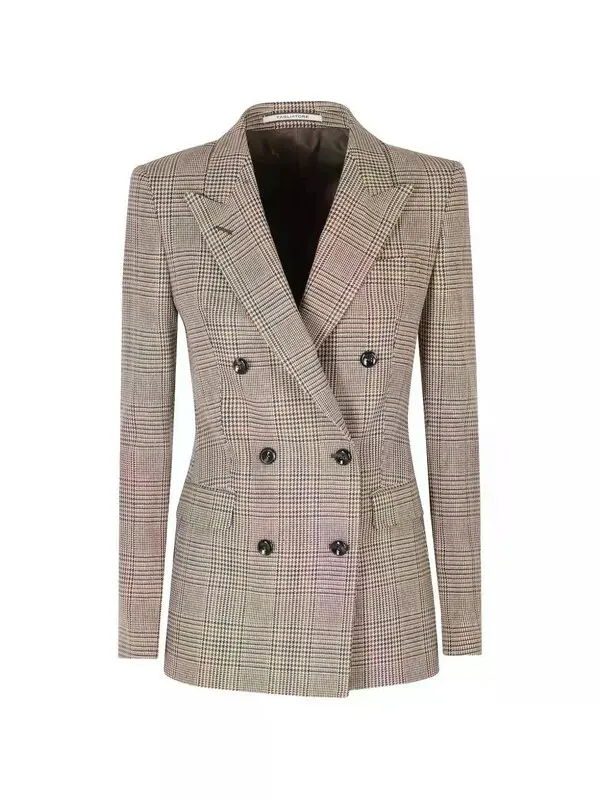 Tagliatore Checked Double-breasted Blazer - Neutrals