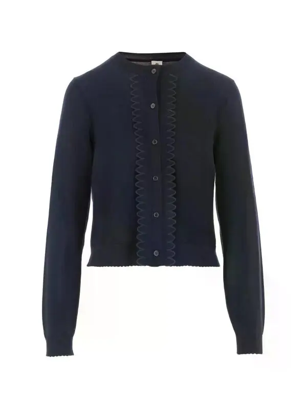 THE GARMENT Bergen Scalloped-trim Cardigan - Blue
