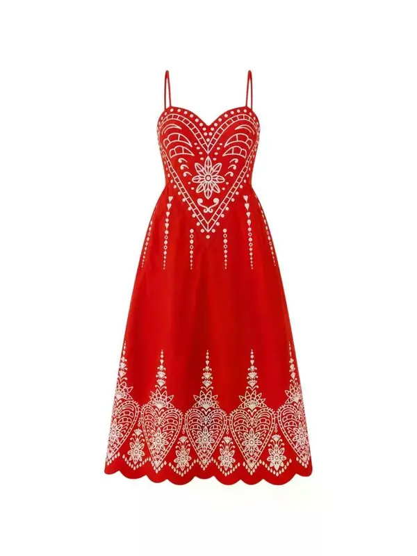 Farm Rio The Vicky Dress - Red