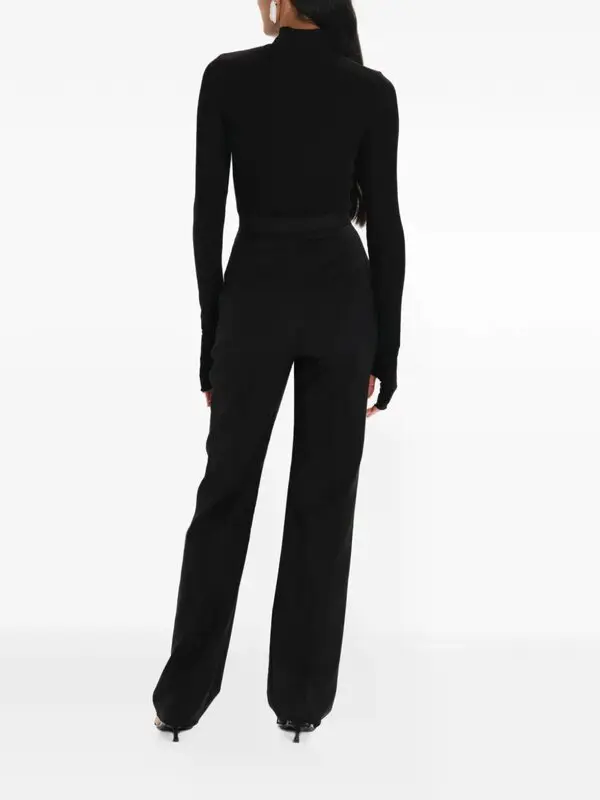 MANURI Cut-out High-neck Blouse