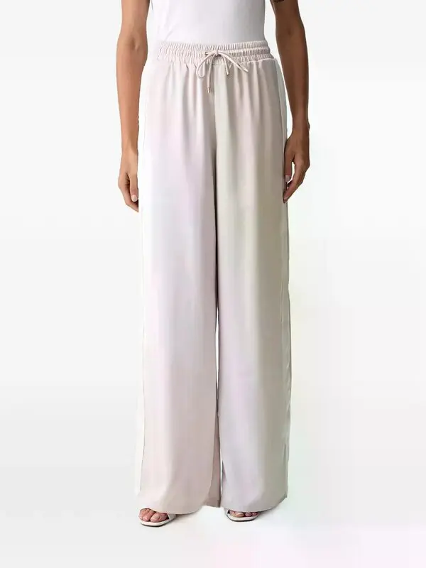 Liu Jo Satin Flare Trousers - Neutrals