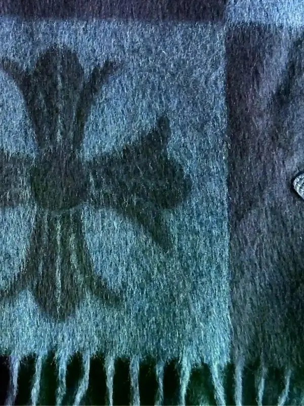 Chrome Hearts Check-pattern Fringed Blanket