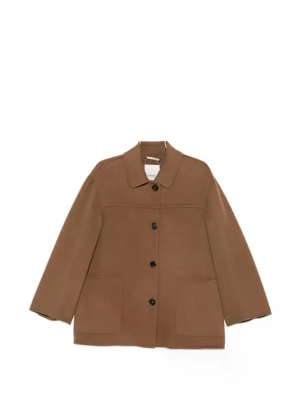 Max Mara Button-fastening Patch-pocket Jacket - Brown