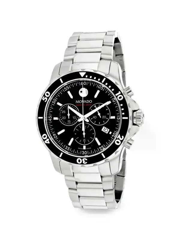 Movado Series 800 Chronograph Watch - Black