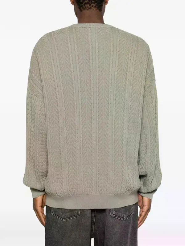 Adidas Cable-knit V-neck Sweater