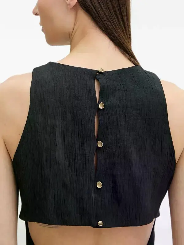 SESSUN Lua Ruched Open-back Midi Dress