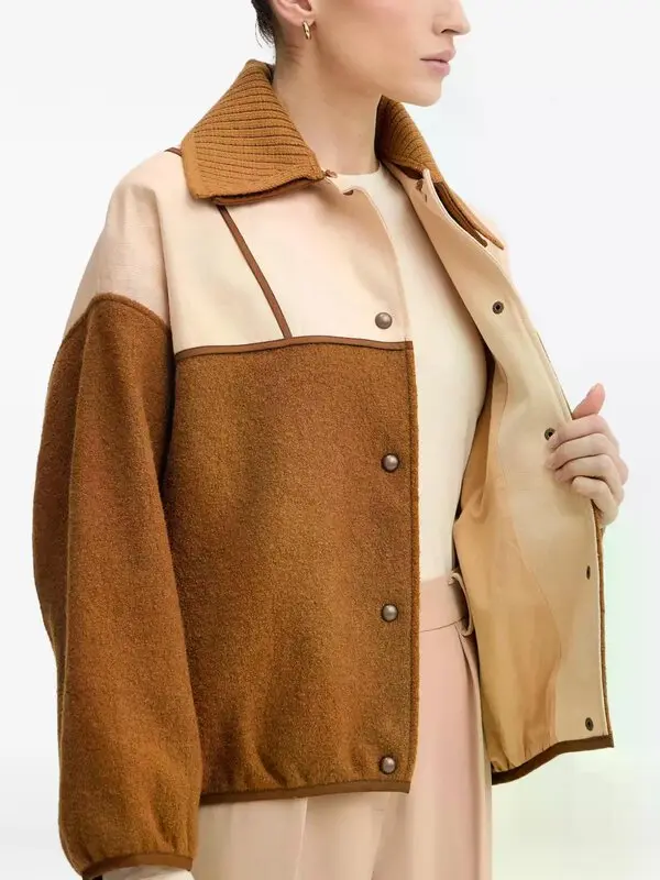 SESSUN Tijuca Panelled Ribbed-collar Bomber Jacket