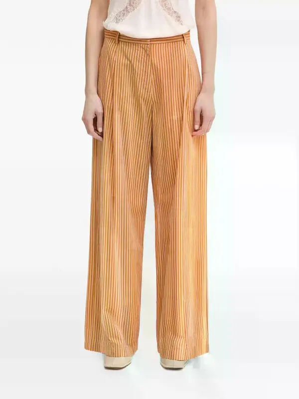 SESSUN Provencia Striped Pleated Trousers