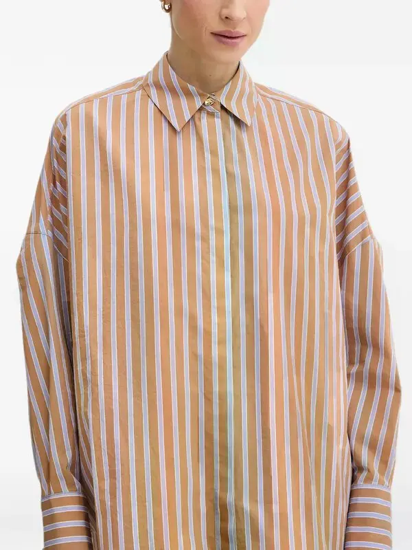 SESSUN Armando Striped Tie-cuff Shirt