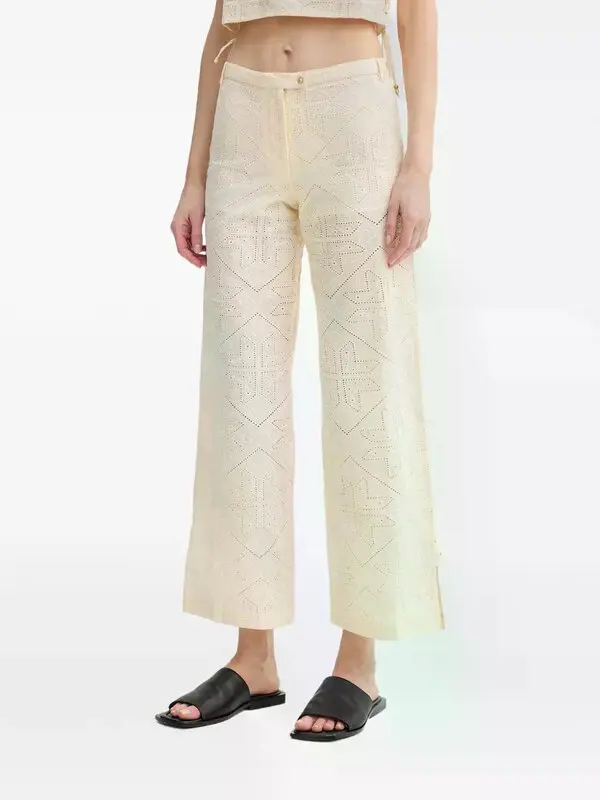 SESSUN Allindy Embroidered Flared Trousers