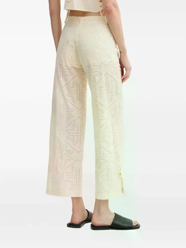 SESSUN Allindy Embroidered Flared Trousers