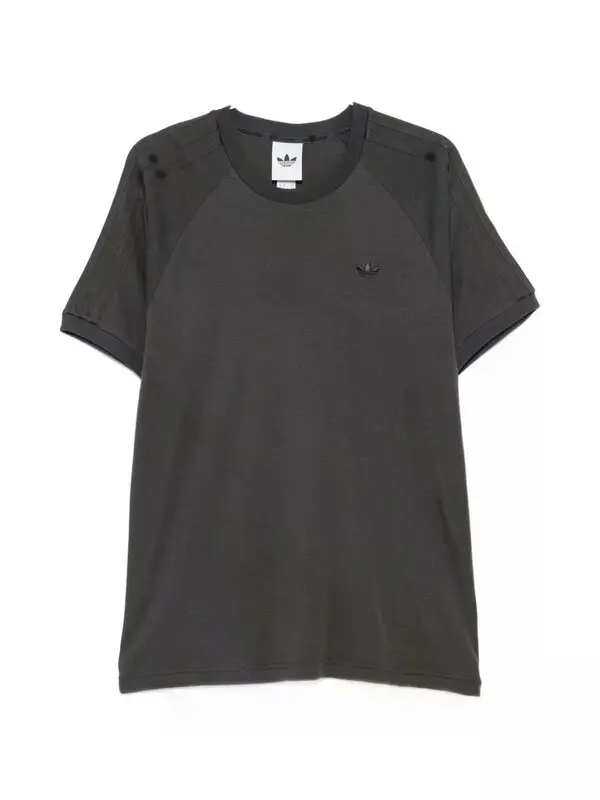 Adidas Raglan-sleeve Logo-patch T-shirt