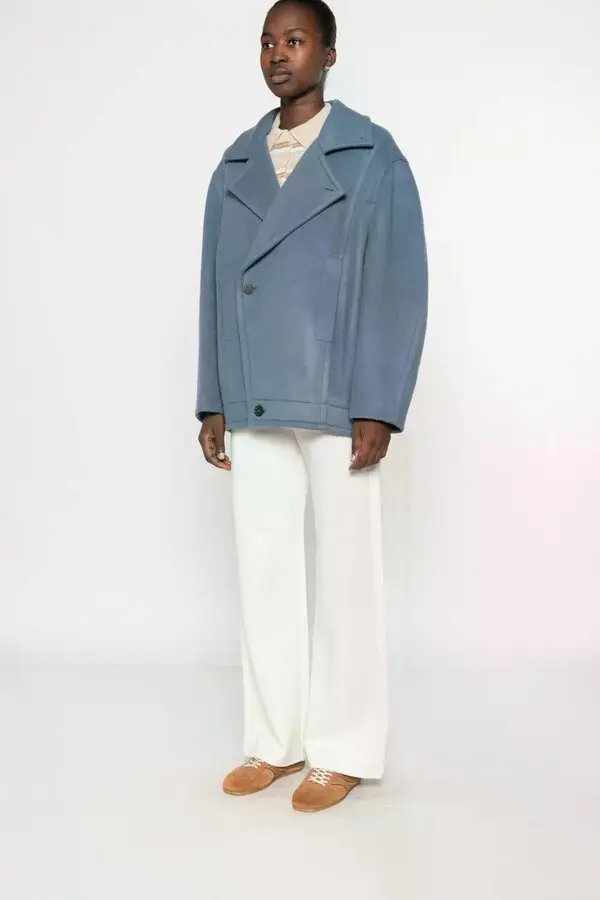 SEMICOUTURE Double-breasted Notch-lapel Coat