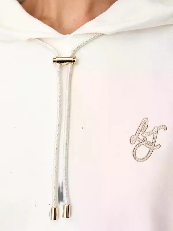 Liu Jo Logo-embroidered Drawstring Hoodie
