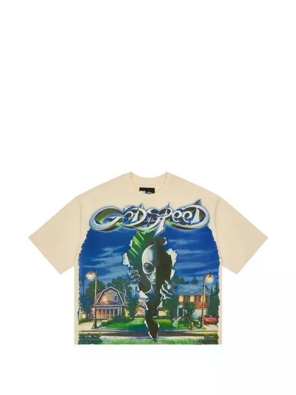 GODSPEED Neighborhood Watch Graphic-print T-shirt - Neutrals
