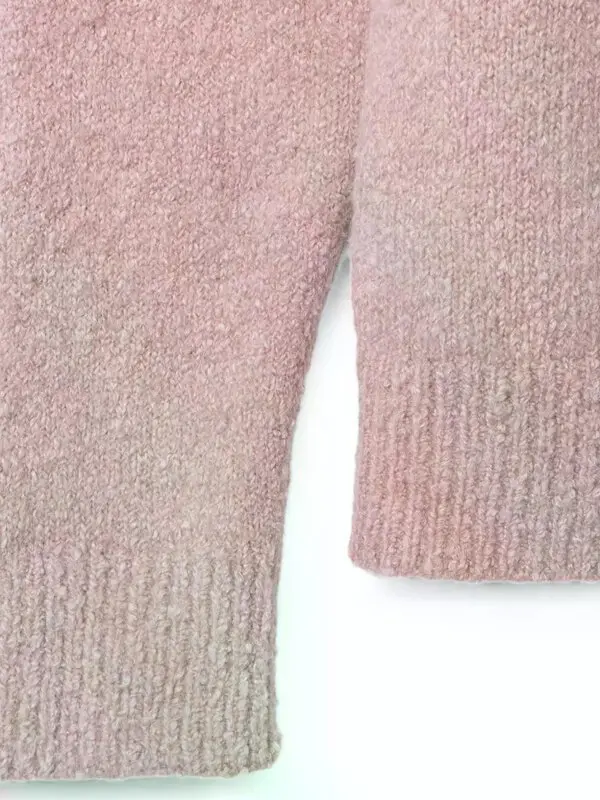 ROBERTO COLLINA Bouclé-knit Crew-neck Sweater - Pink