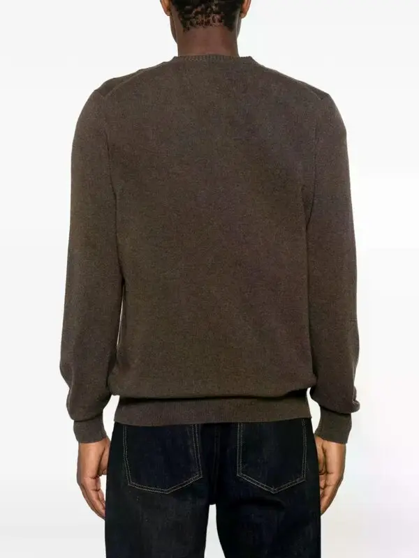 Fedeli V-neck Ribbed-trim Sweater