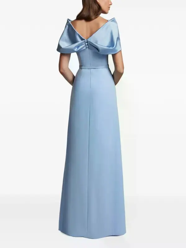 CRISTALLINI Belted Fluid Maxi Dress