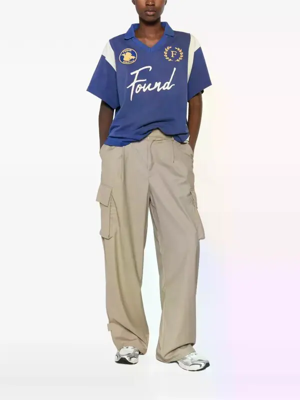 FOUND Premier League Logo-print Panelled T-shirt