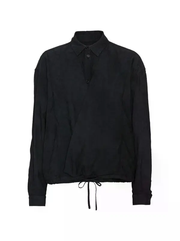Henrik Vibskov Wrap-style Drawstring Shirt - Black